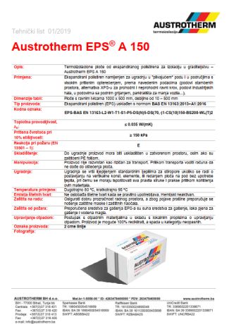Tehnički listovi | Austrotherm - EPS i XPS termoizolacija
