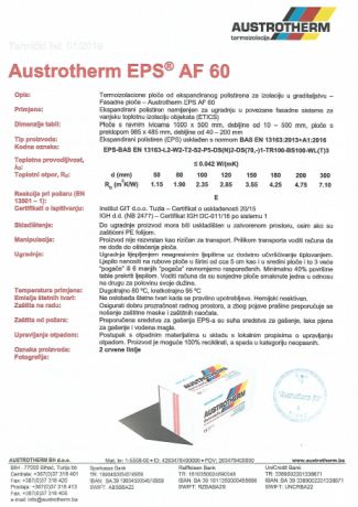 Tehnički listovi | Austrotherm - EPS i XPS termoizolacija
